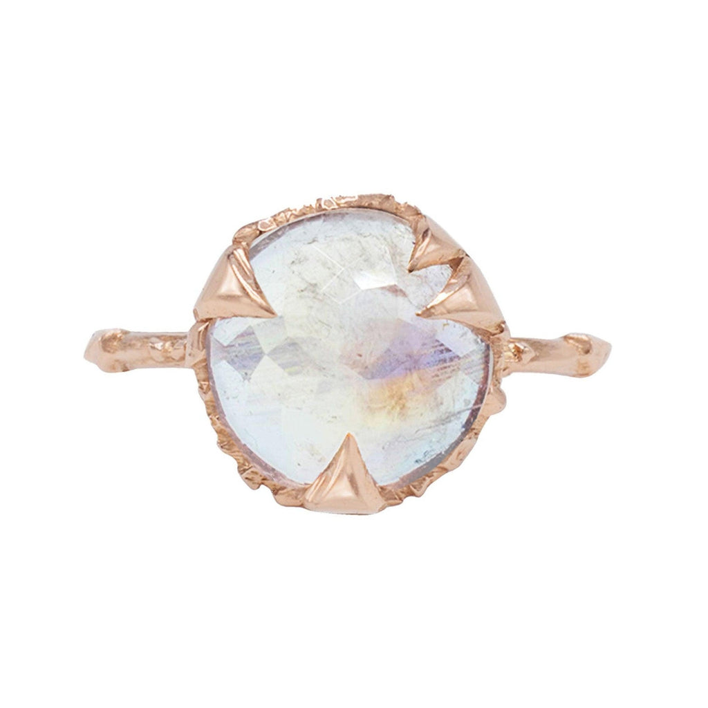 MYSTICAL SOLITAIRE MOONSTONE ROSE GOLD RING – Karen Karch