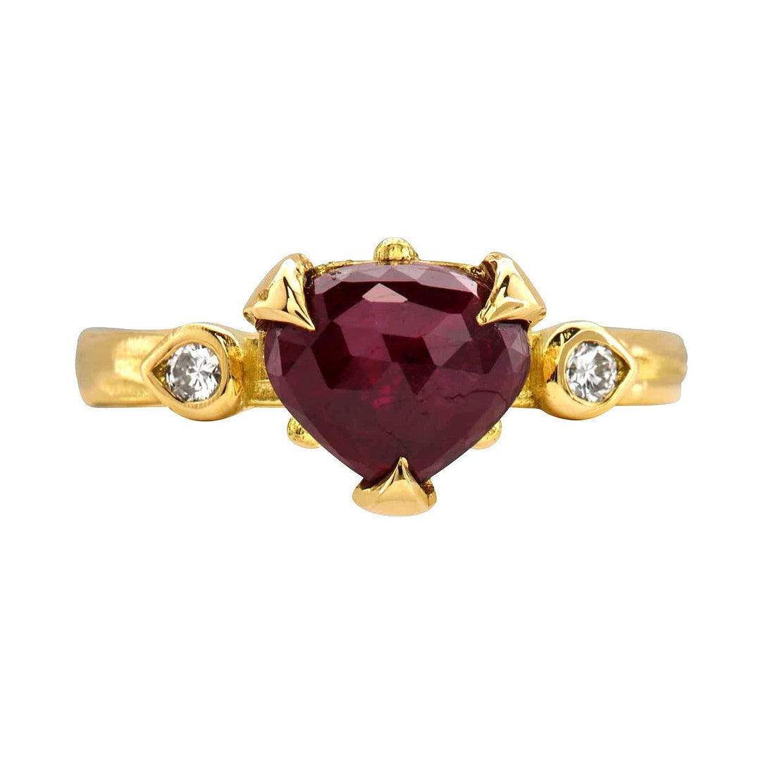 Artistic Engagement & Wedding Rings with Edge from Designer Karen Karch